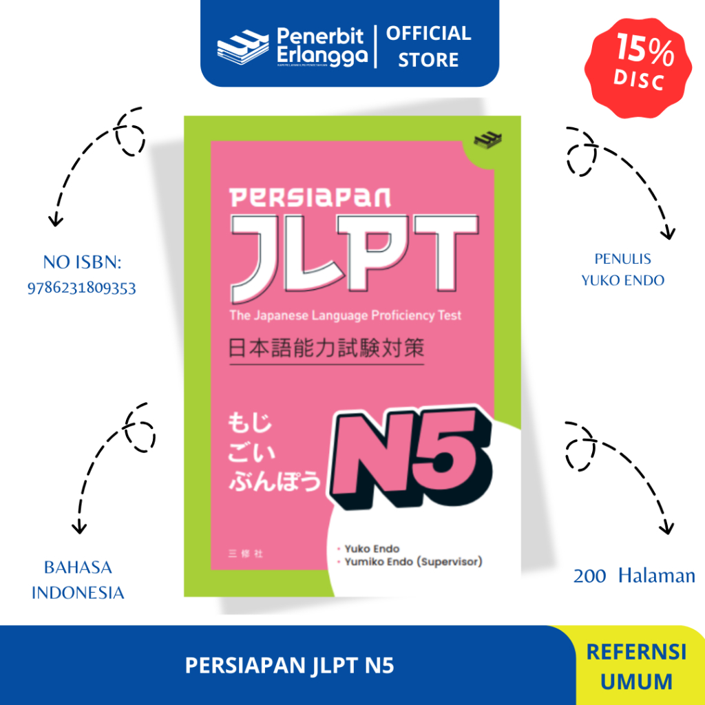 Jual [Erlangga Official] Persiapan Jlpt N5 | Shopee Indonesia