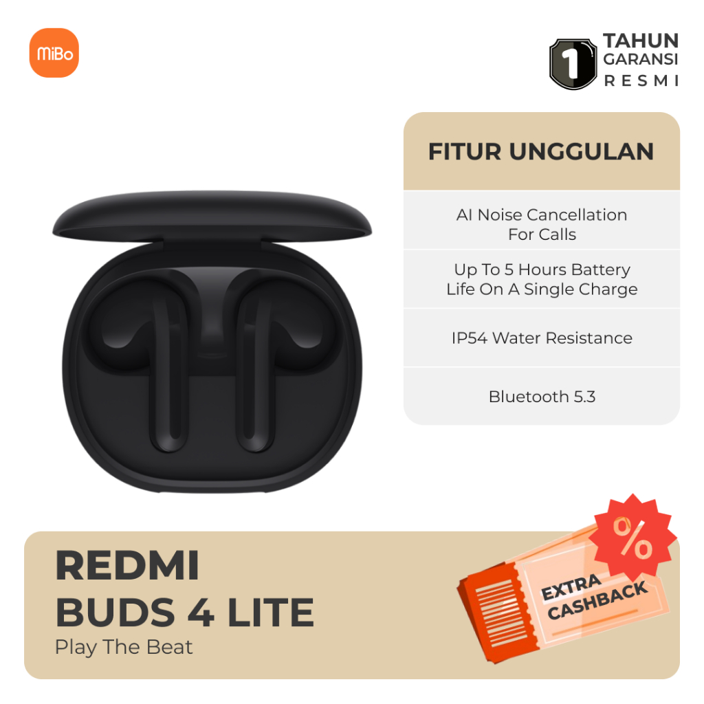Jual Xiaomi Redmi Buds 4 Lite True Wireless Bluetooth Earphones TWS ...