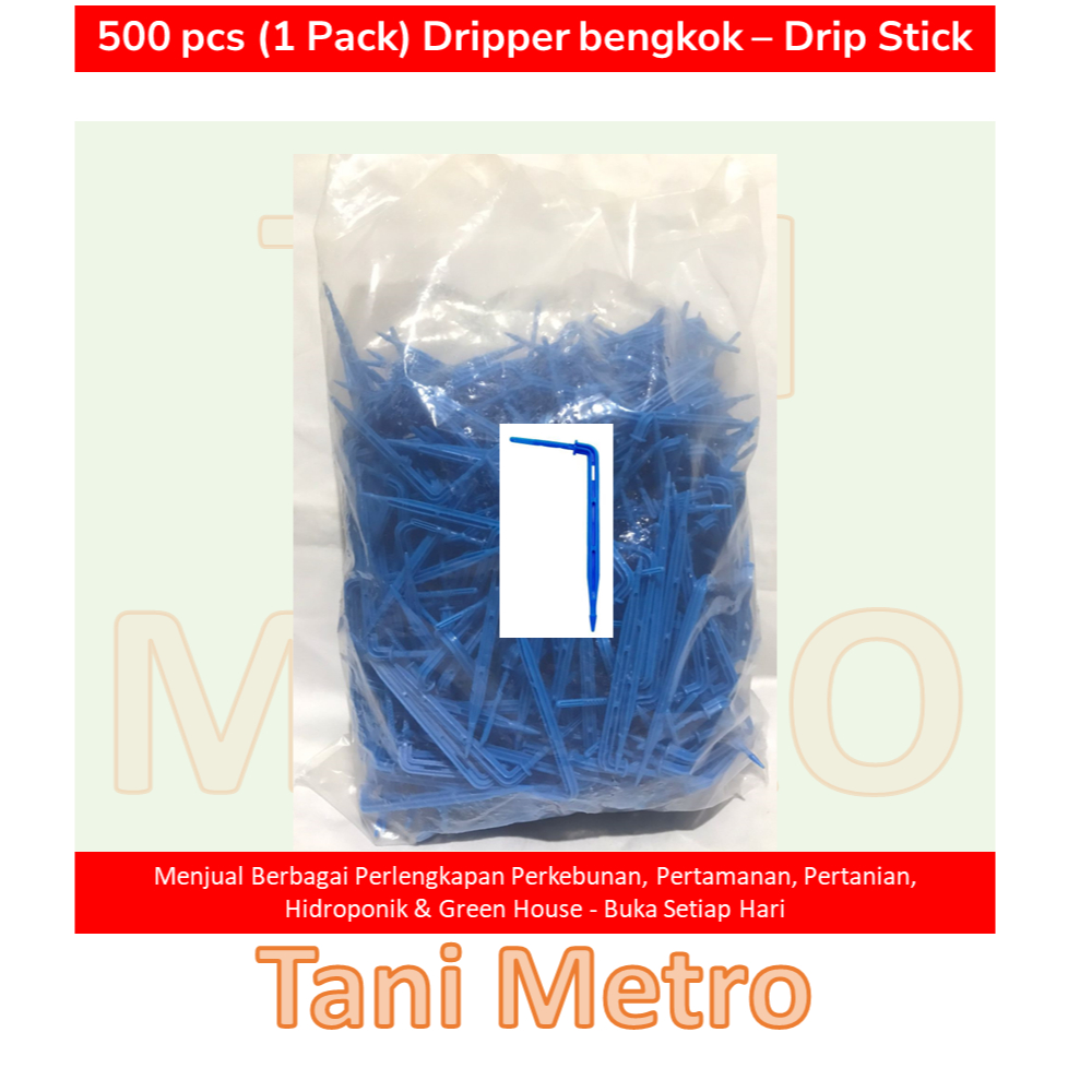 Jual 500 PCS (1 PACK) IRIGASI TETES DRIP STICK BEND DRIPPER BENGKOK ...