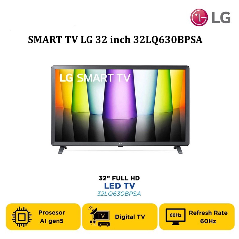 Jual TV LG LED 32 Inch 32LQ63 32LQ630BPSA Smart FHD Garansi Resmi ...