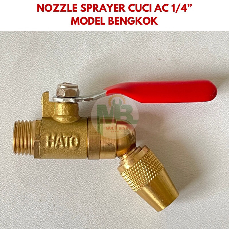Jual Nozzle Kran Sprayer Spuyer Jet Cleaner 1/4 INCH MODEL BENGKOK Cuci ...