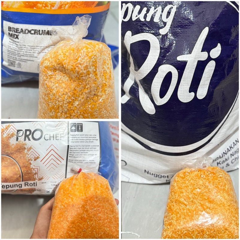 Jual Tepung Roti Panir Bread Crumbs Mix Repack Pro Chef | Shopee Indonesia