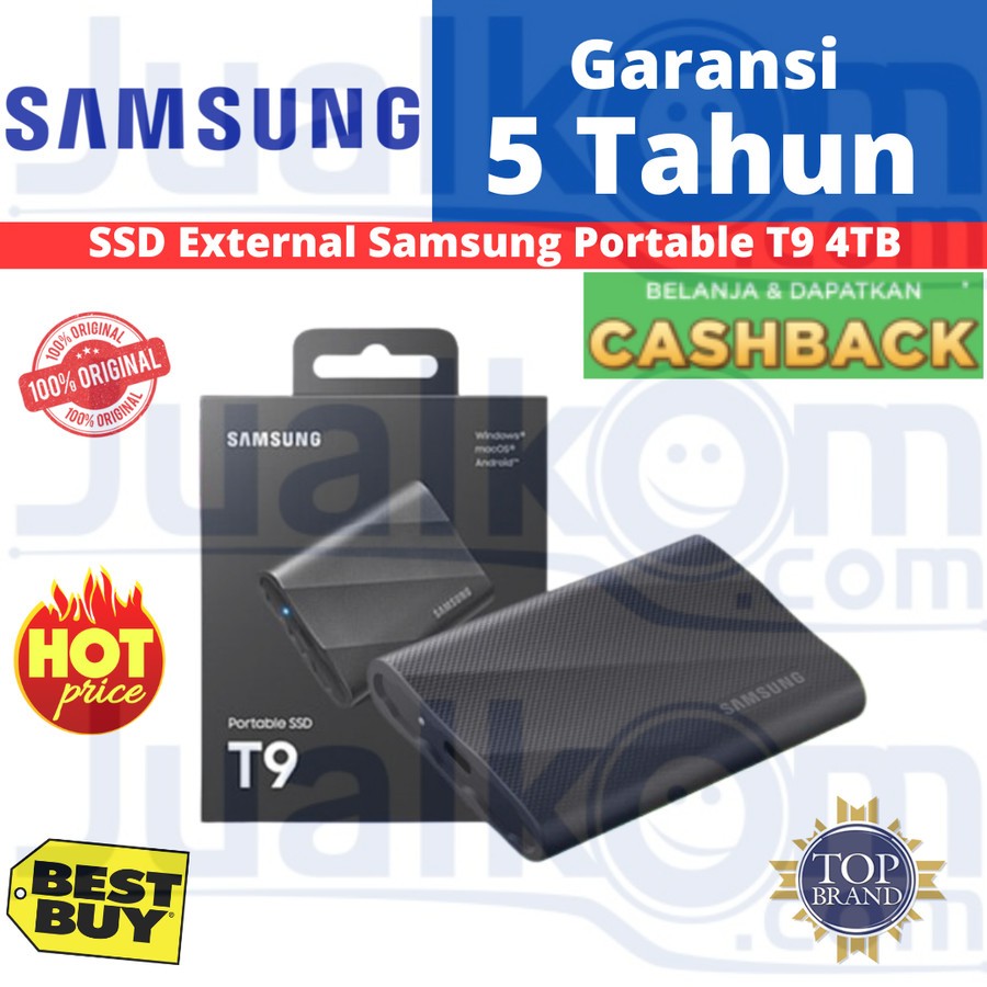 Jual SSD External SSD Samsung T9 4TB 2TB 1TB SSD Portable | Shopee Indonesia