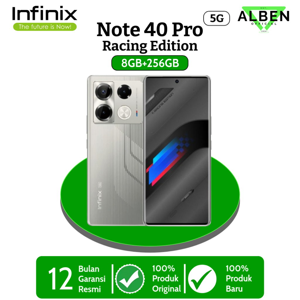 Jual Infinix Note 40 Pro Racing Edition 5G 8GB+256GB Garansi Resmi 1 Tahun | Shopee Indonesia