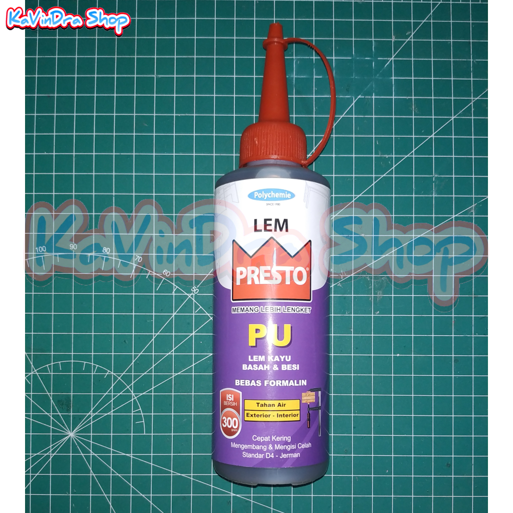 Jual Lem Presto PU Polyurethane untuk Kayu dan Besi 300 Gram | Shopee Indonesia