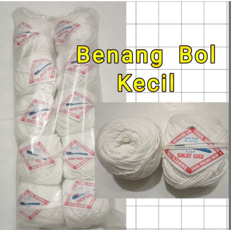 Jual Benang Bol Benang Kasur Gulungan Kecil Isi 10 | Shopee Indonesia
