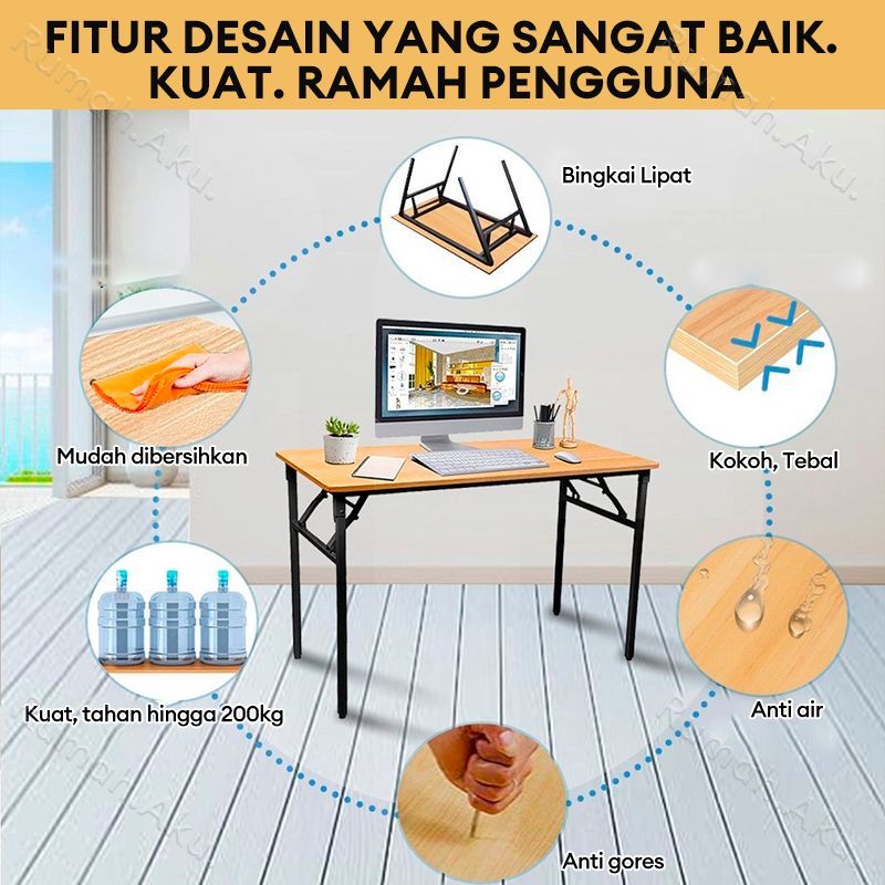 Jual Meja Lipat Portable Meja Belajar Besi Meja Komputer Meja Makan Meja Kantor Meja Kayu Meja ...