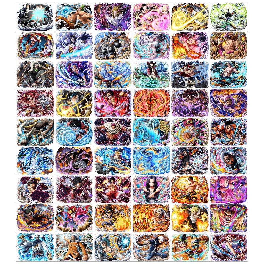 Jual MINI STIKER ONE PIECE BOUNTY HOLOGRAM (ISI : 54 PCS) WIBU STICKER ...