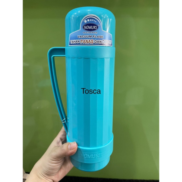 Jual Termos Plastik kaca Air Panas dan Dingin / Vacuum flask 500ml ...