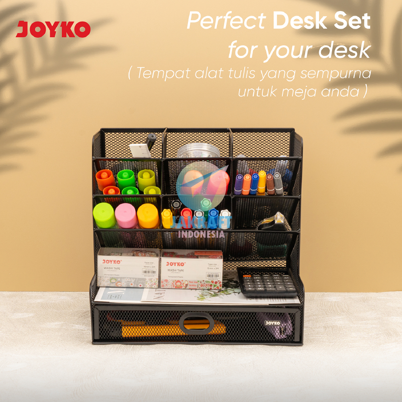 Jual (1 Unit) Desk Set Jaring JOYKO DS-61 Laci Tempat Alat Tulis Pensil ...