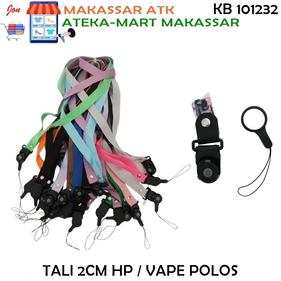 Jual [1 PCS] TALI GANTUNGAN 2CM HP / VAPE POLOS ID CARD | Shopee Indonesia