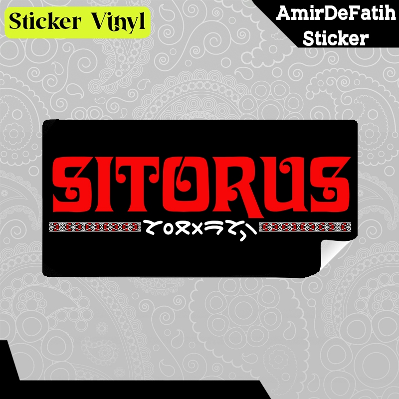Jual Stiker Sticker SITORUS Marga Batak Bahan Vynil Tahan Air Bisa ...
