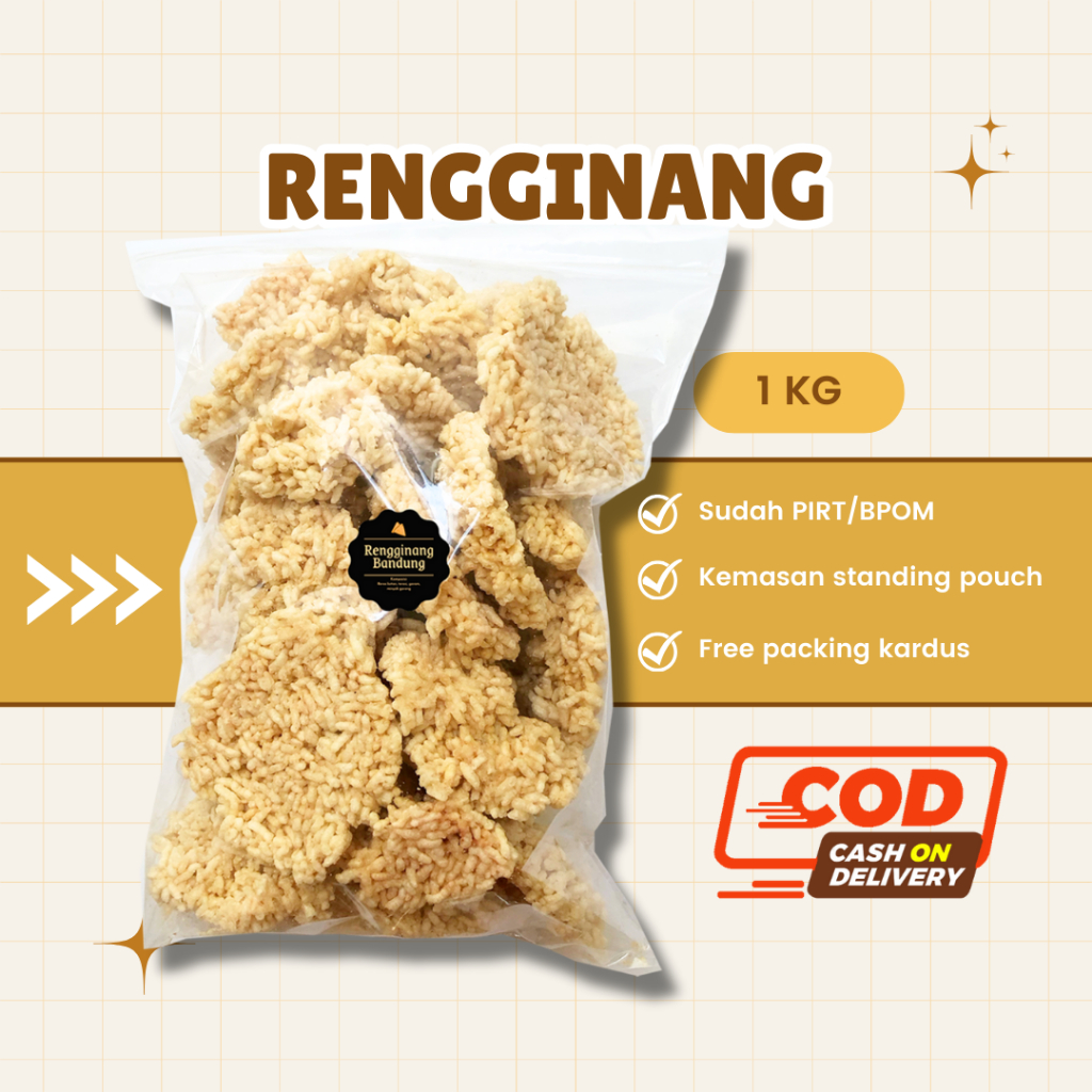 Jual [DELISH SNACKS] Rengginang Bandung (Grosir) 250gr 500gr 1 KG ...