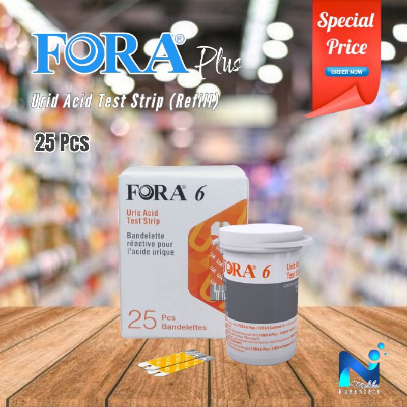 Jual Strip Urid Acid Fora 6in1 Refill Test Strip Isi Ulang Original ...