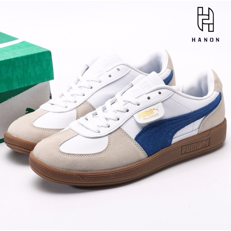 Jual (HN) Sepatu Puma Palermo White Blue Gum (Original) | Shopee Indonesia