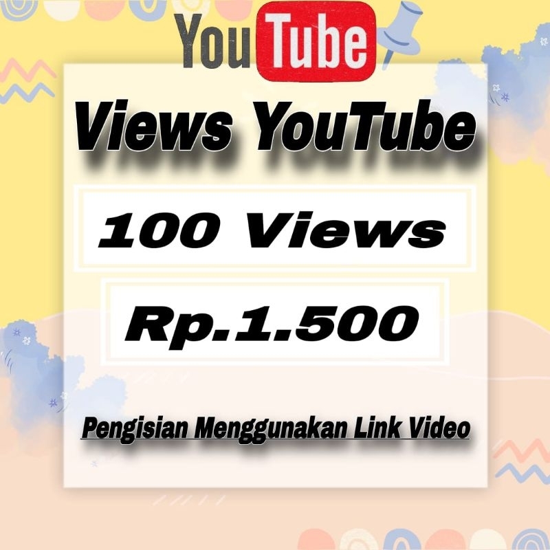 Jual 100 View YouTube Permanen High Quality Views YouTube Indo | Shopee ...