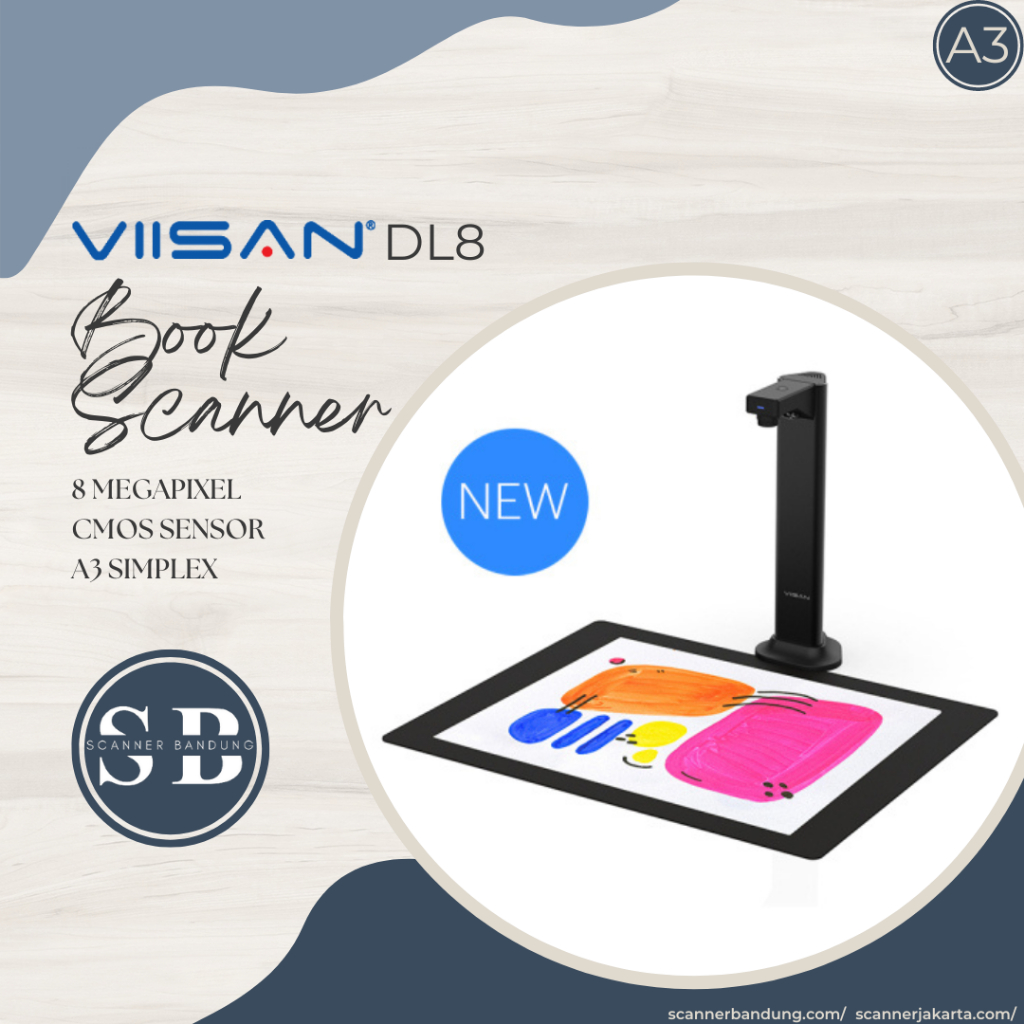 Jual Scanner Buku VIISAN DL8 Document Camera - Scanner A3 | Shopee Indonesia