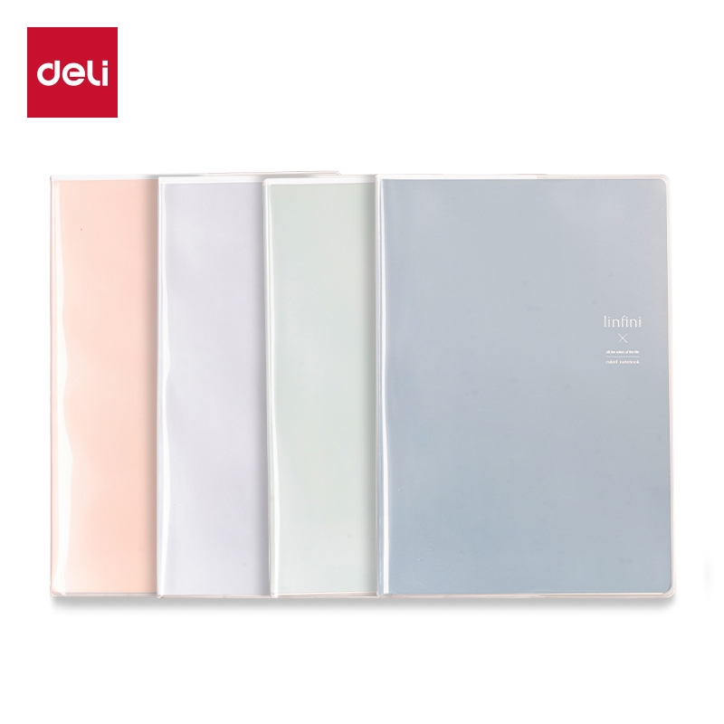 Jual Deli Buku Catatan Sampul Plastik / EVA Cover Notebook 16K Paper ...