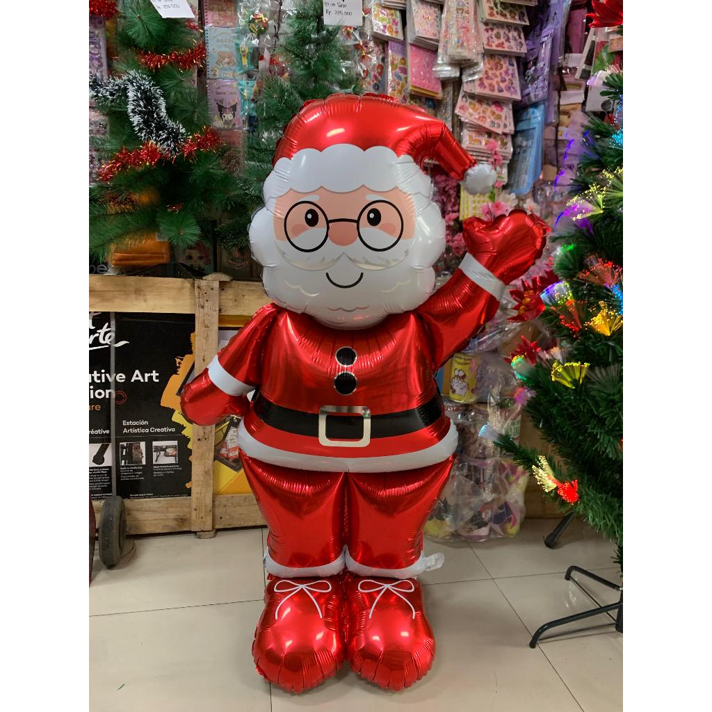 Jual balon natal chrismas santa tinggi 1,5 meter / snowman 1.27 meter ...