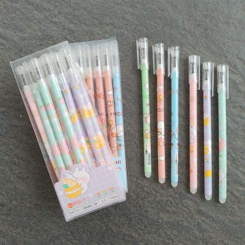 Jual Pulpen Ballpoint VIS-1 Erasable [ Pulpen bisa di hapus ] Motif ...