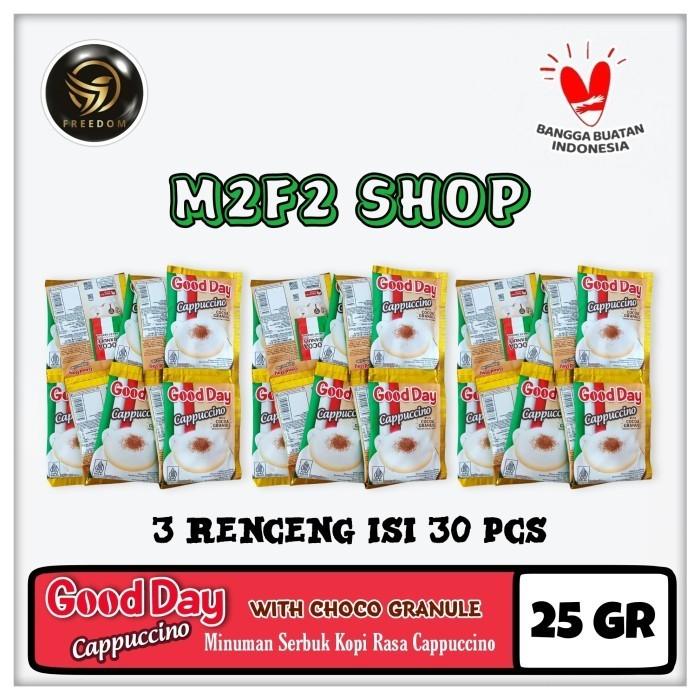 Jual Good Day Cappuccino With Cocoa Granule | Kopi Susu Instant Dengan ...