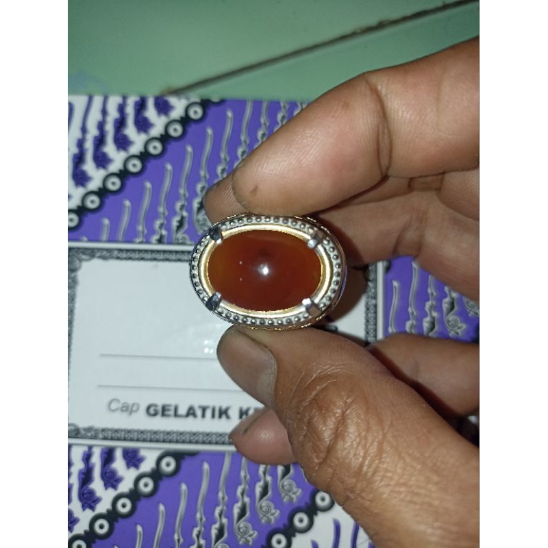 Jual Batu Cempaka madu merah asli batu sungai | Shopee Indonesia