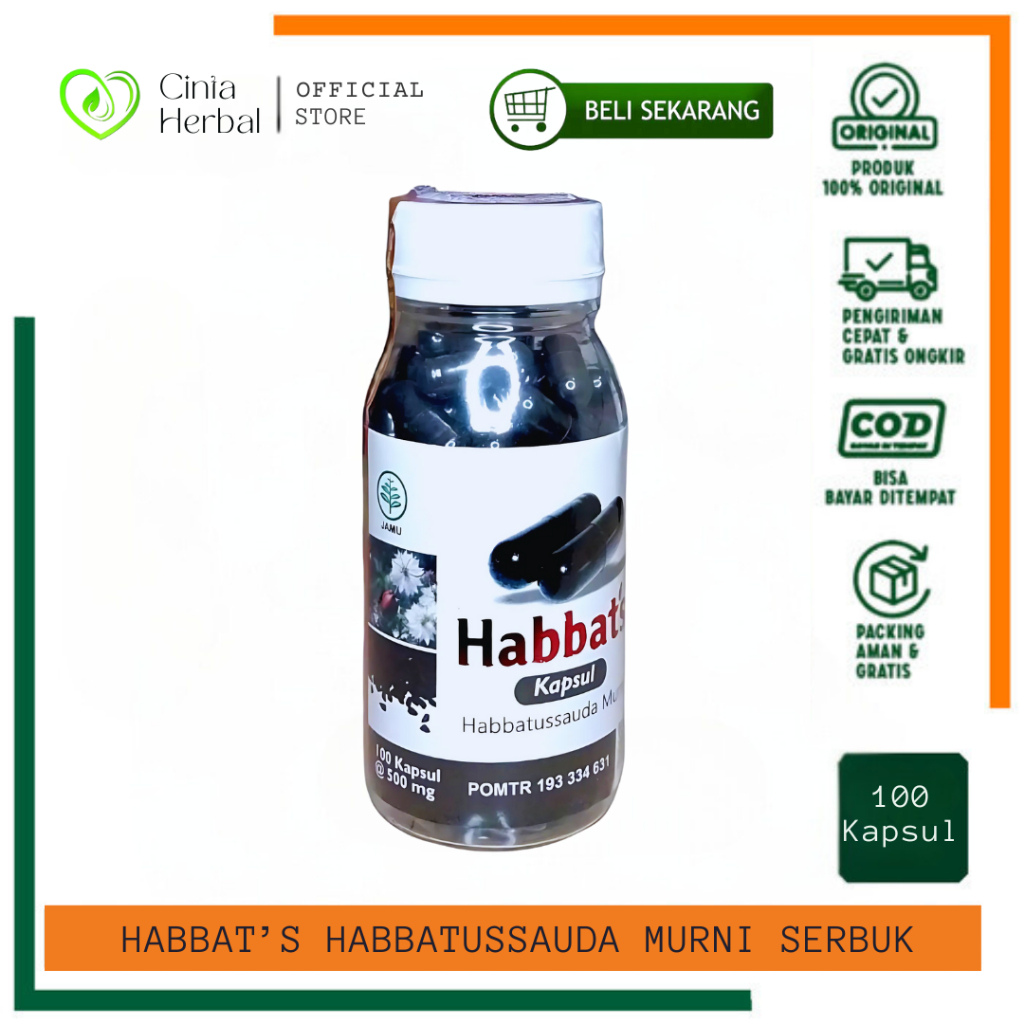 Jual Habbat's Habbatussauda Murni 100 kapsul HABBATS SERBUK | Shopee ...