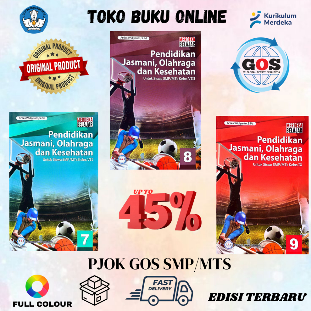 Jual Buku Siswa Pendamping PJOK Kelas 7,8,9 SMP/MTS Kurikulum Merdeka (GOS) Global Offset ...