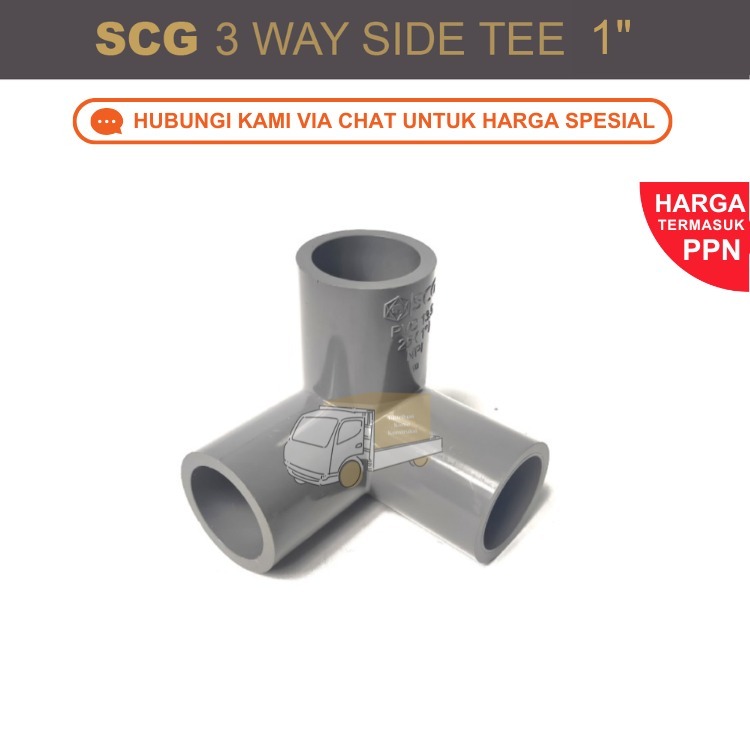 Jual Tee Elbow 90 deg derajat 1 Inch 3 Way Side Tee 1" SCG | Shopee ...