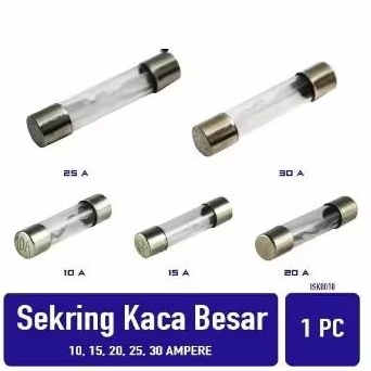 Jual Sekring Tabung/Sekering/Sikring Fuse Box Audio Kaca Bulat | Shopee ...
