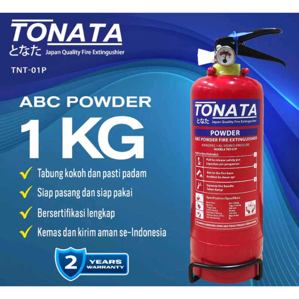 Jual APAR TONATA ABC Powder 1 Kg (Set Komplit) | Shopee Indonesia
