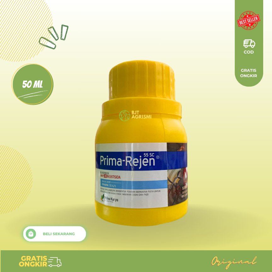 Jual Insektisida Prima Rejen biru 55sc 50 ML Fipronil 55% hama penggerek serangga kutu regent ...