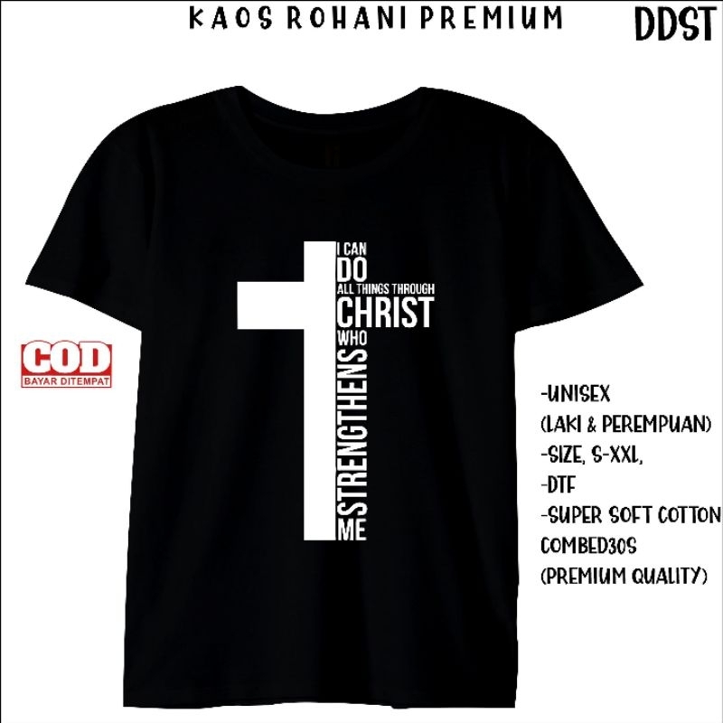 Jual KAOS ROHANI / BAJU ROHANI / KAOS ROHANI PRIA WANITA / CROSS ...