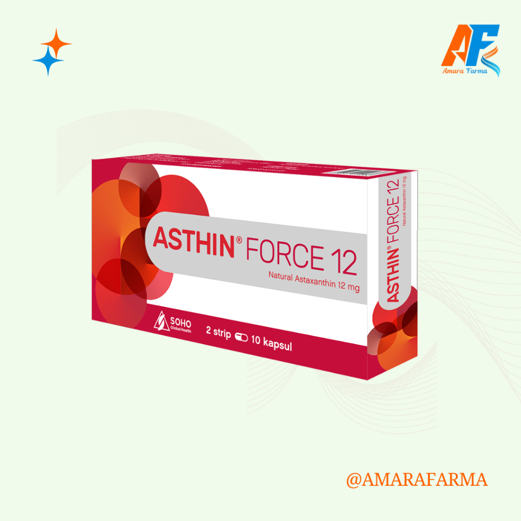 Jual ASTHIN FORCE 12 MG KAPLET PENCERAH KULIT 1 STRIP 10 KAPSUL LUNAK ...