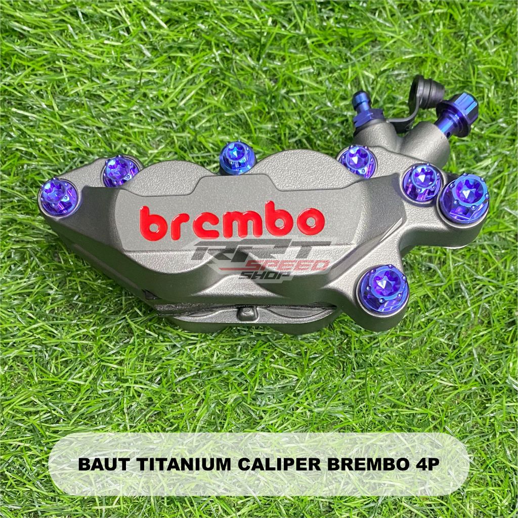 Jual RRT BAUT TITANIUM TITAN CALIPER KALIPER BREMBO 4P ORIGINAL | Shopee Indonesia