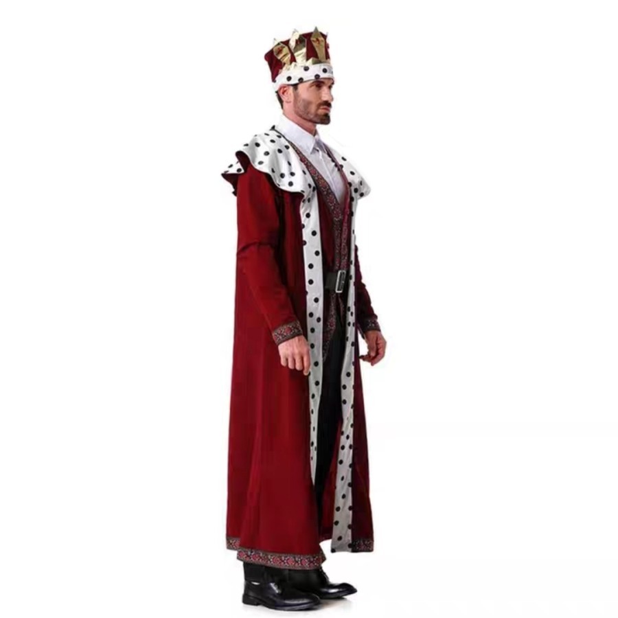 Jual European England King Man Halloween Costume Pria Raja Man Costume ...