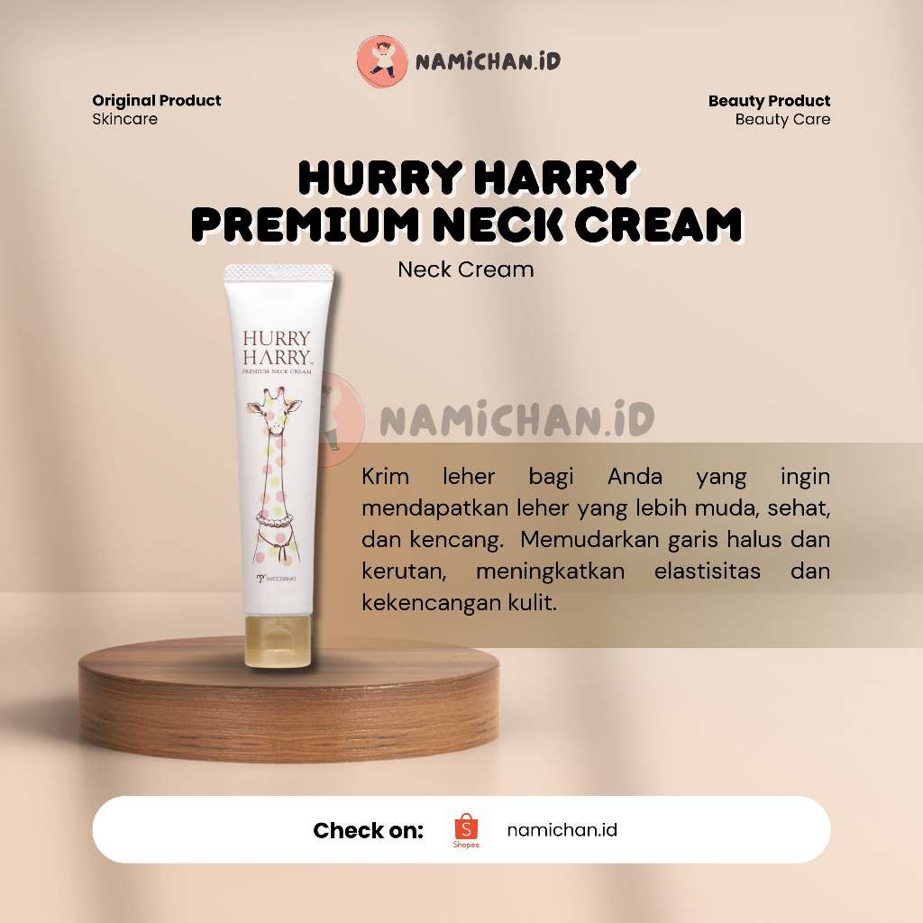 Jual [ PO Japan Januari 2025 ] Hurry Harry Premium Neck Cream | Hurry ...
