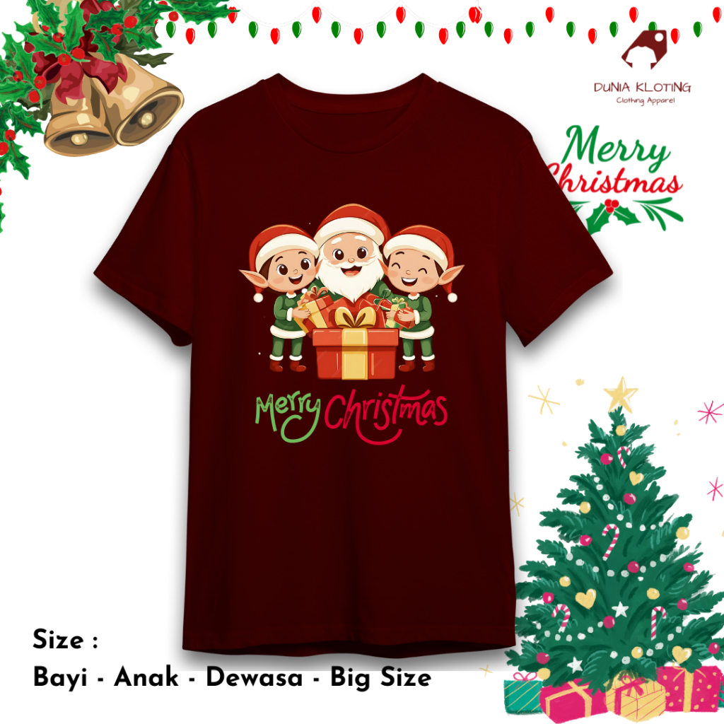 Jual Baju Natal keluarga / kaos Natal keluarga / baju Natal couple ...