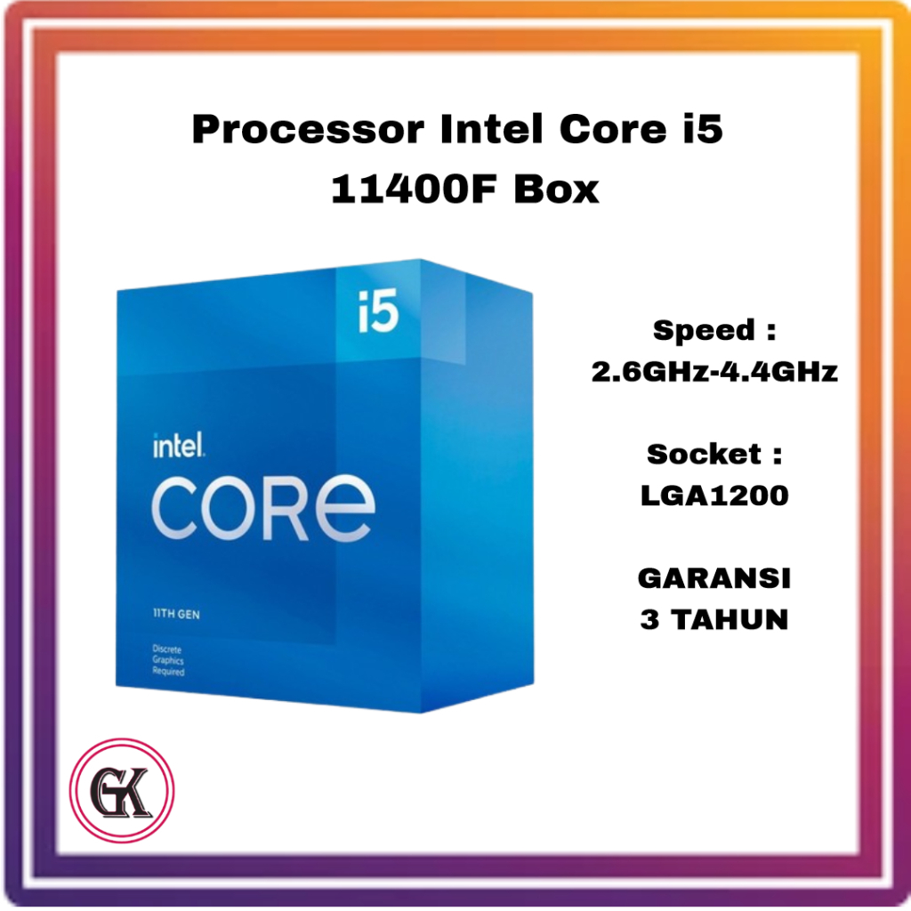 Jual PROCESSOR INTEL CORE i5 11400F Up To 4.4 GHz LGA 1200 GARANSI 3 ...
