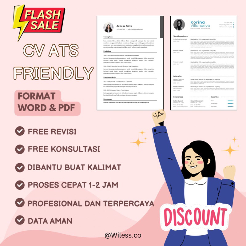Jual CV ATS Pro | CV ATS Friendly | Desain CV ATS | Resume | Curriculum ...