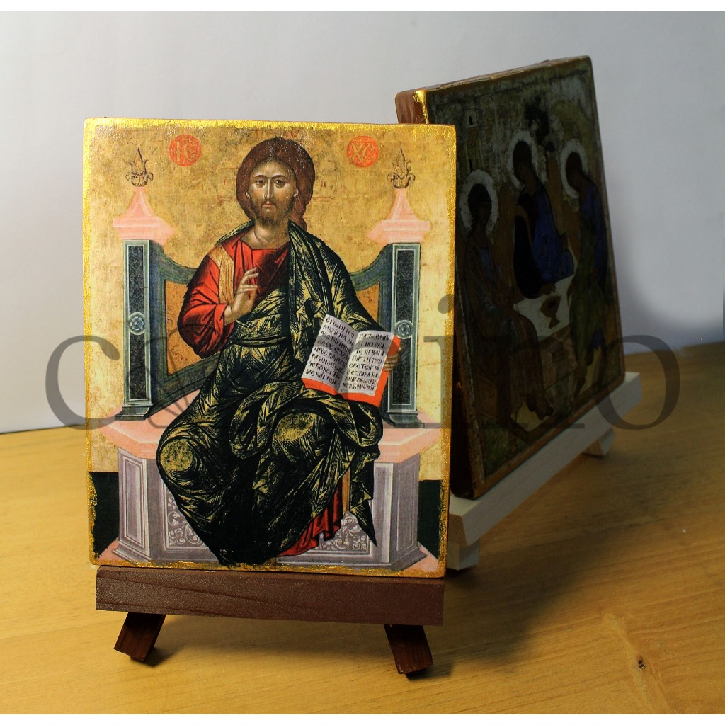 Jual Ikon Kristus Pantokrator Christ Pantocrator Yesus Kayu Asli ...