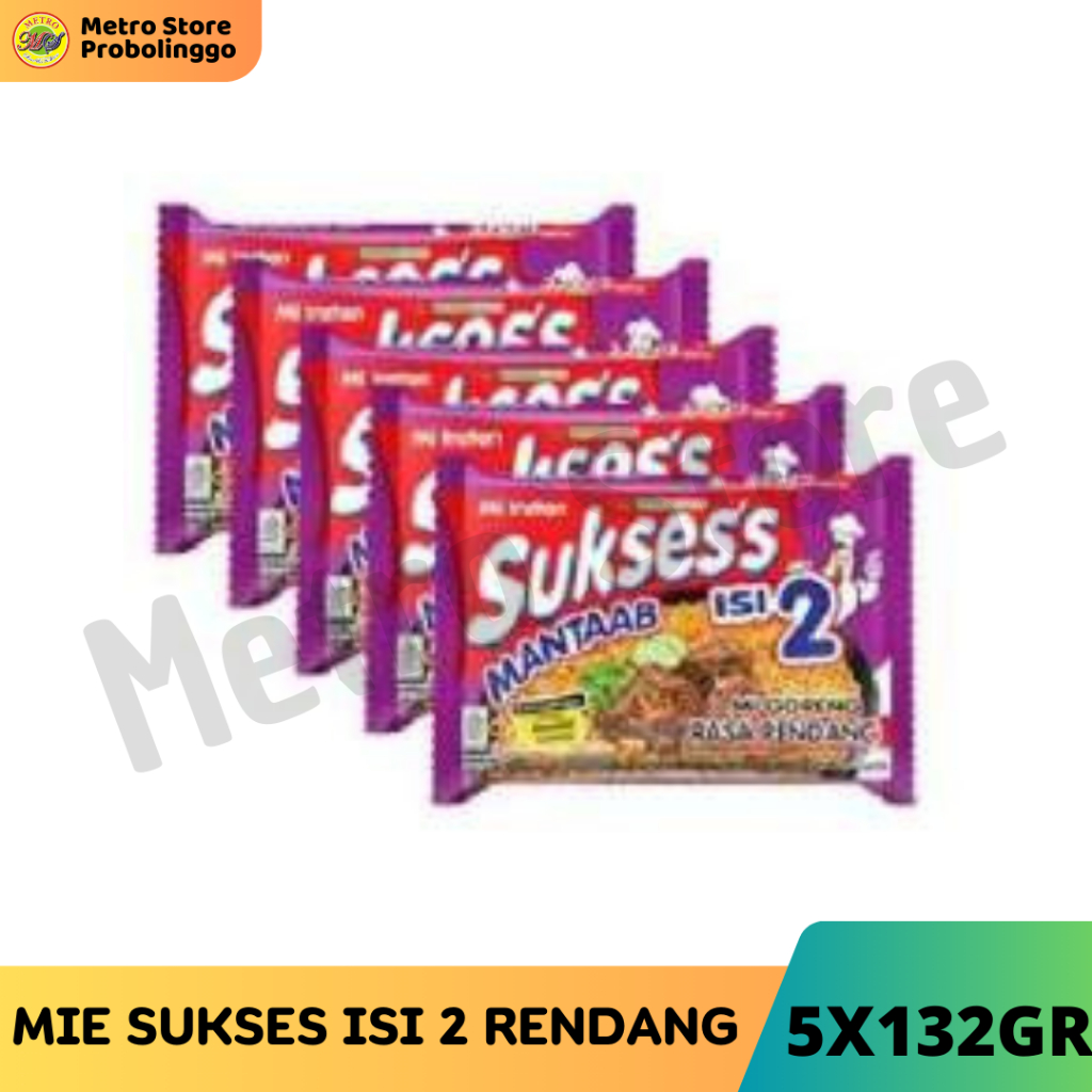 Jual MIE SUKSES ISI 2 RASA RENDANG 5PCS | Shopee Indonesia
