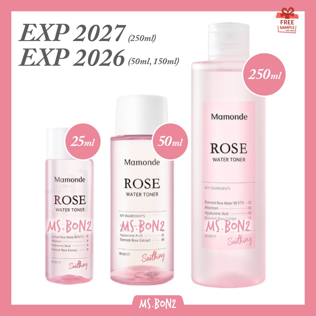 Jual Mamonde Toner Rose NEW FORMULA RENEW Centella Chamomile Honey Aqua ...