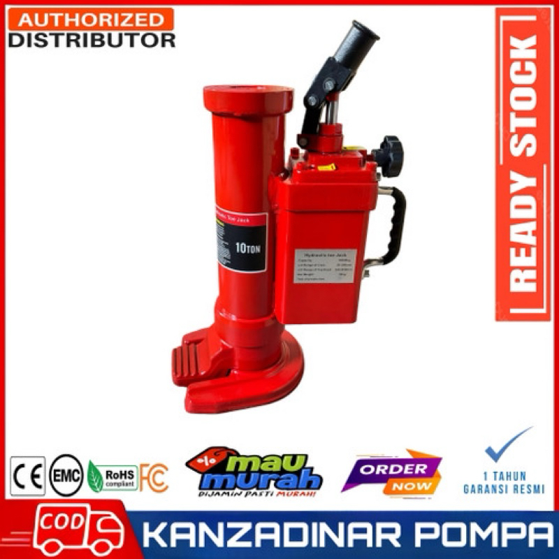 Jual Hydraulic Swivel Toe Jack 10 Ton BARTON 360 Dongkrak Sepatu 10 Ton Jacks | Shopee Indonesia