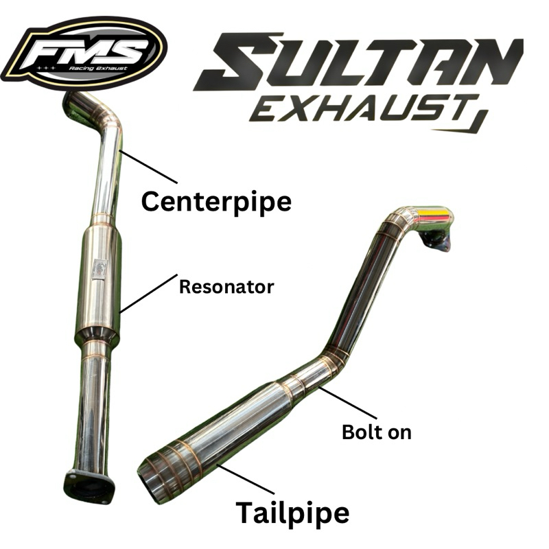 Jual knalpot mobil diesel centerpipe+resonator tailpipe bolt on innova ...