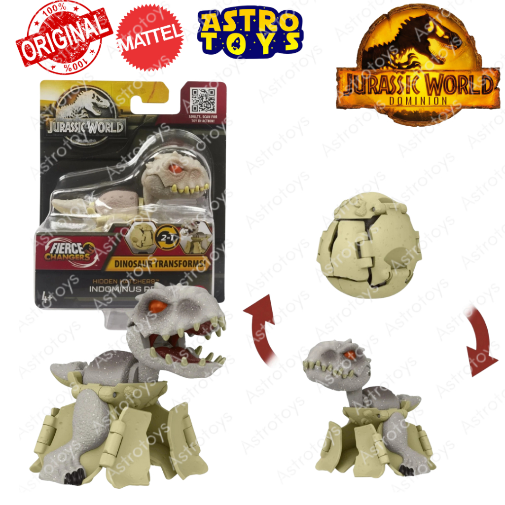 Jual Mattel Jurassic World Dino Figure Fierce Indominus Rex Changers ...