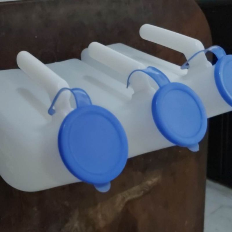 Jual Pispot Kencing Pria Tutup Biru 1000ml Urinal Plastik Medis ...
