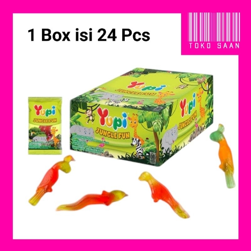 Jual YUPI JUNGLE FUN 1 BOX ISI 24 PCS | Shopee Indonesia