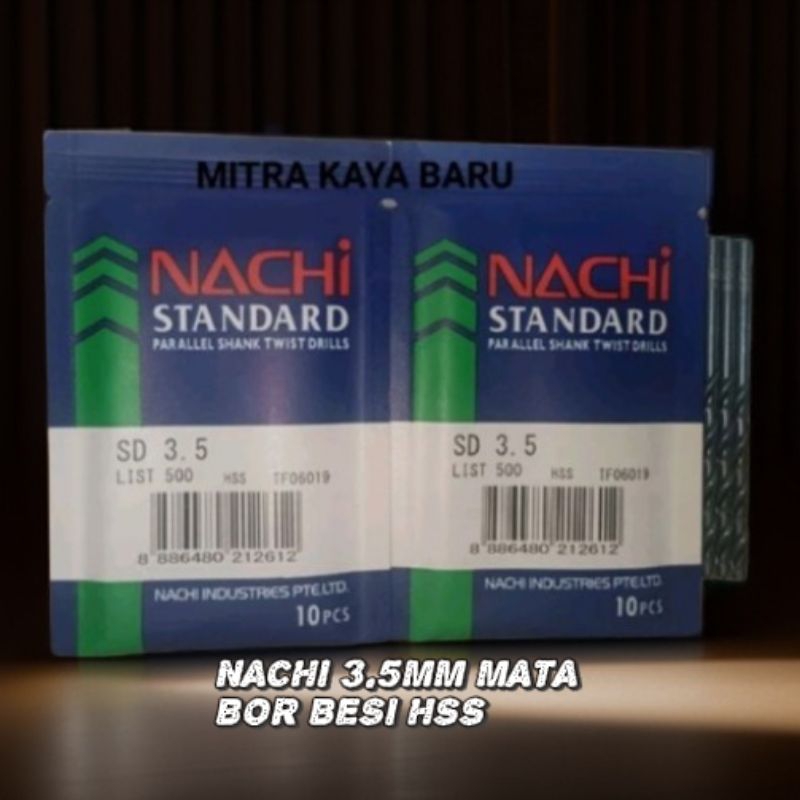Jual NACHI 3,5 MM MATA BOR BESI HSS(Harga 1 Pcs BUKAN PERBUNGKUS ...