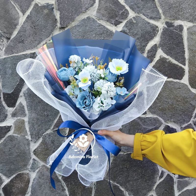 Jual (Ready) BUKET JARING bunga palsu artifisial untuk wisuda dan ...